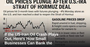 If the US-Iran Oil Crash Plays Out, Here's How Small Busines